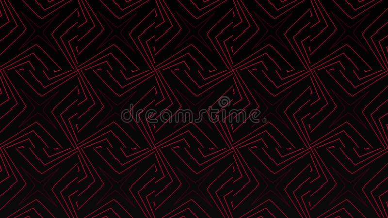 Black Background Red Color Line Pattern Moving in an Interesting ...