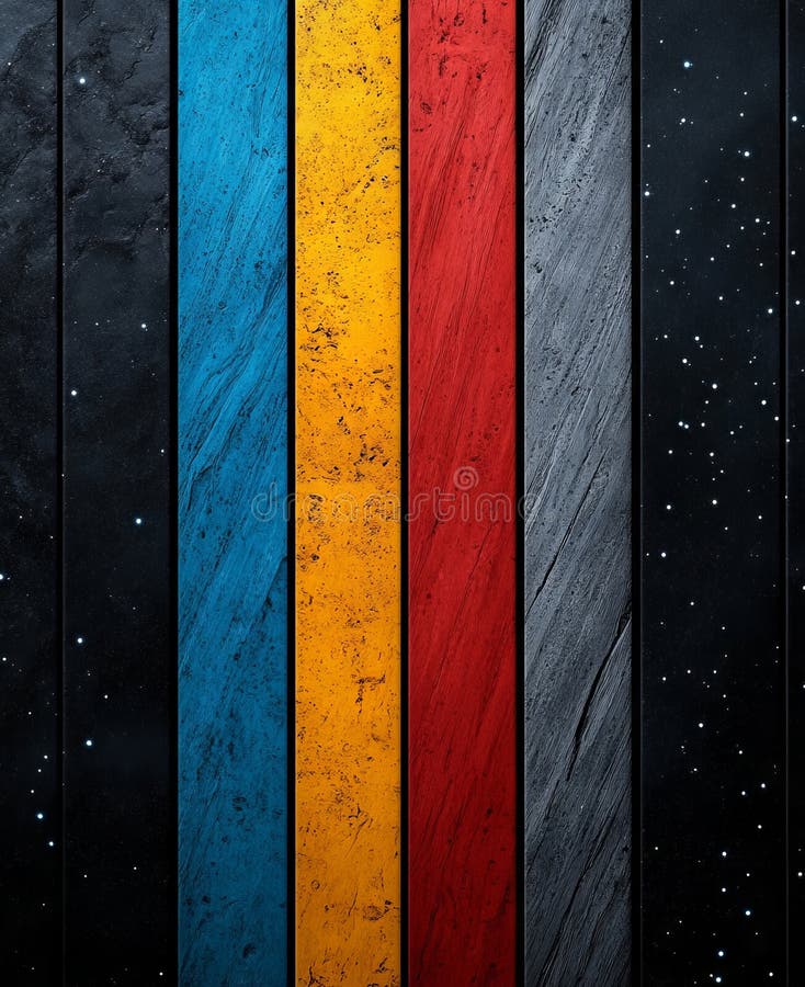 A Black Background with a Red Yellow Blue and Black Striped Pattern ...