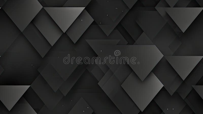 A Black Background with a Repeating Pattern of Triangles with Varying ...