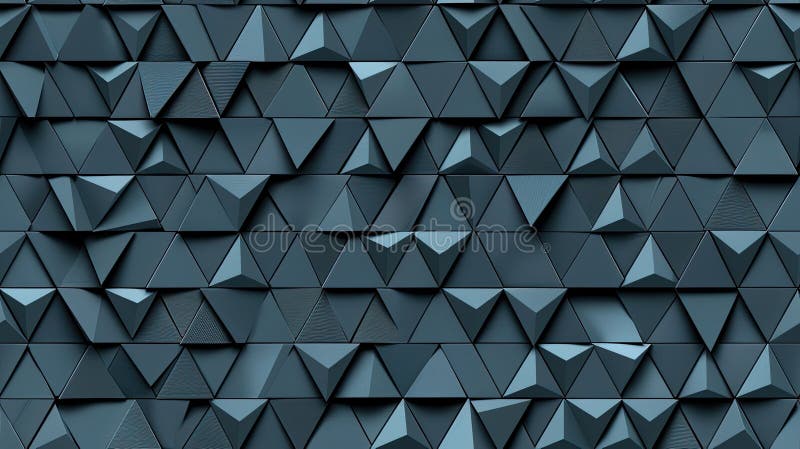 A Black Background with a Repeating Pattern of Triangles with Varying ...