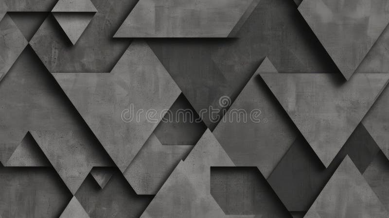 A Black Background with a Repeating Pattern of Triangles with Varying ...