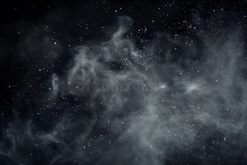 Abstract Cosmic Dust & Particles Background Stock Illustration ...