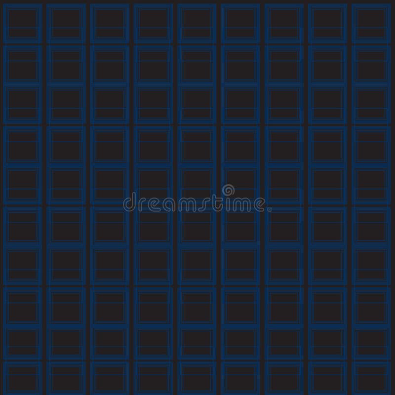 Black Background Seamless Pattern with Blue Colored Contacts. Stock ...