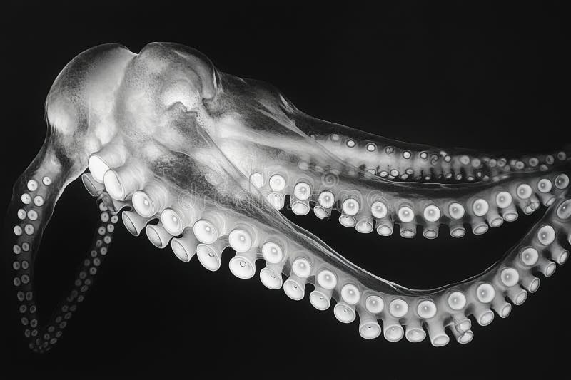 A Black Background Serves As the Setting for a Detailed X-ray Image of ...