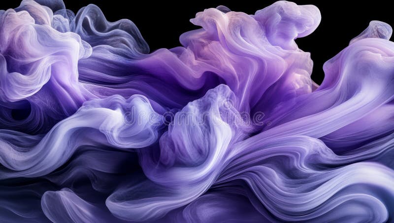 A Black Background Serves As the Setting for Swirling Abstract Patterns ...