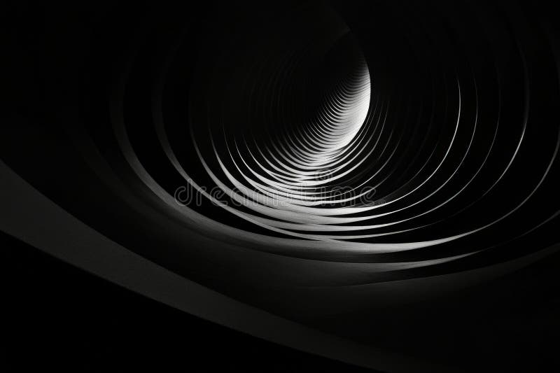 A Black Background with Sharp, Curved Lines Casting Dramatic Shadows ...
