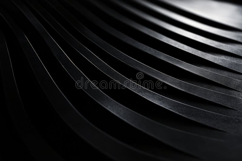 A Black Background with Sharp, Curved Lines Casting Dramatic Shadows ...
