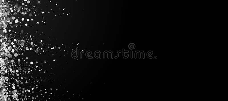 Silver Glitter Texture on Black Background. Abstract Silver Color ...