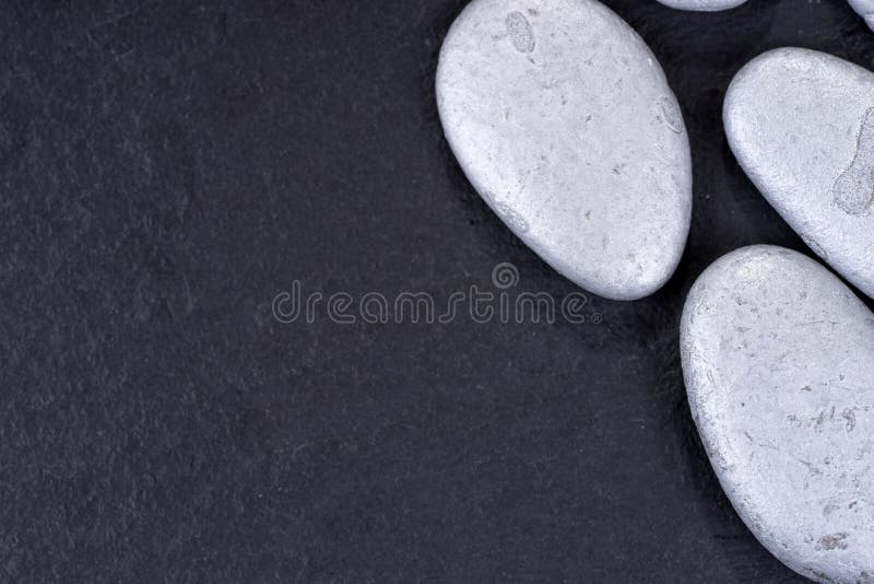 Black Background with Silver Stones Stock Photo - Image of silver ...