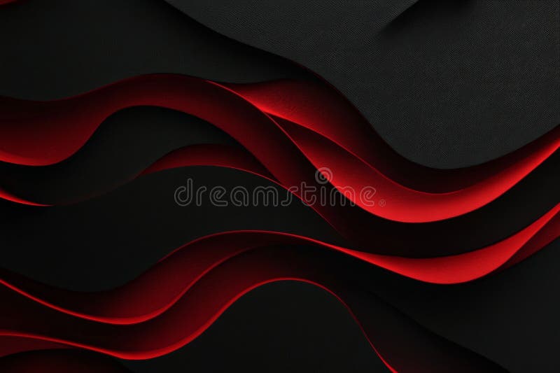A Black Background with Soft, Curving Lines that Cast Delicate Shadows ...