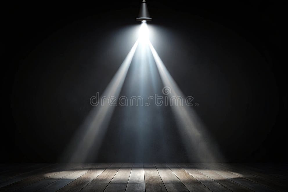 Black Background with Spotlight for Dramatic Effect Stock Illustration ...