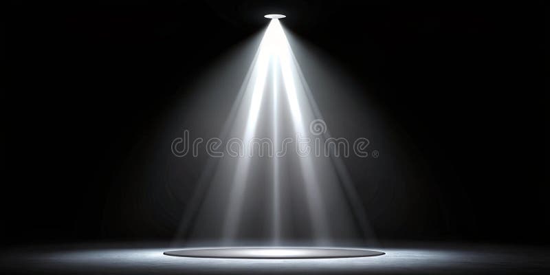 Black Background with Spotlight for Dramatic Effect Stock Illustration ...