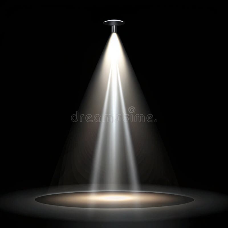 Black Background with Spotlight for Dramatic Effect Stock Illustration ...