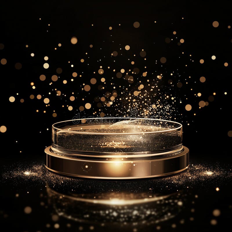 Black Background with Stand for Product Present, Generative AI ...