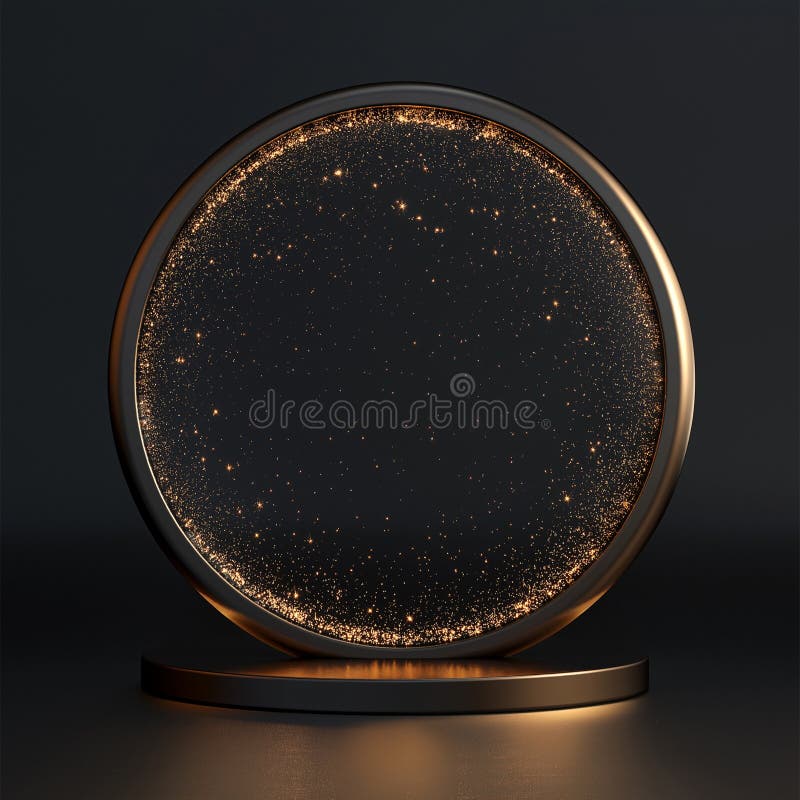 Black Background with Stand for Product Present, Generative AI ...