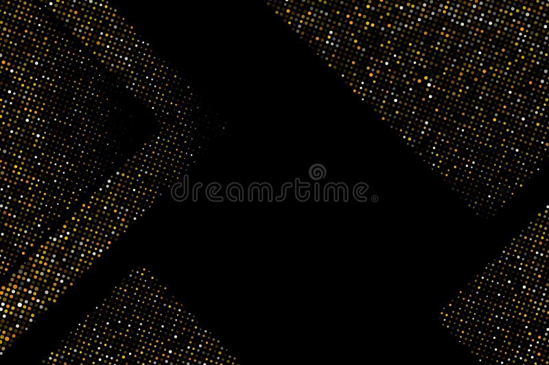 A Black Background with Textured Gold and White Dots Forming Angled ...