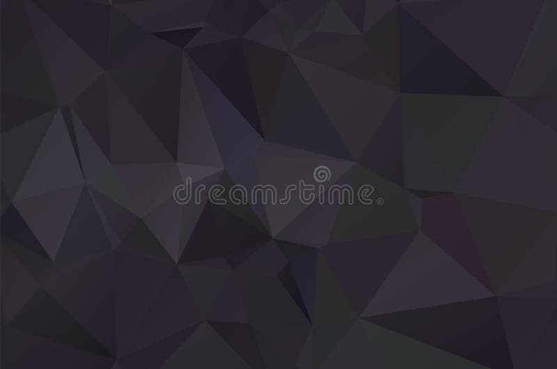 Black Background with Triangle Pattern Stock Vector - Illustration of ...
