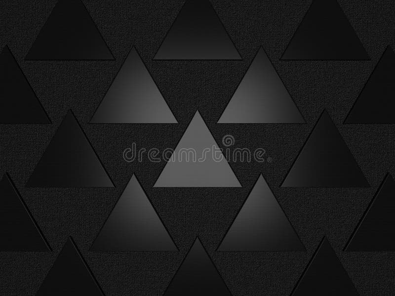 Black Background with Triangles, Textured Layer, Abstract Design Stock ...