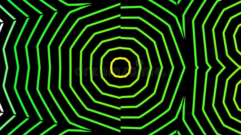 Black Background with Various Patterns of Lines and Shapes of Color ...