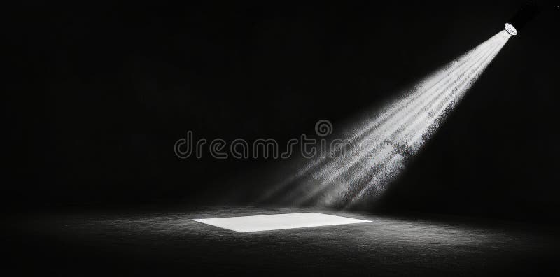 A Black Background with a Vivid Spotlight at the Center, Emphasizing ...
