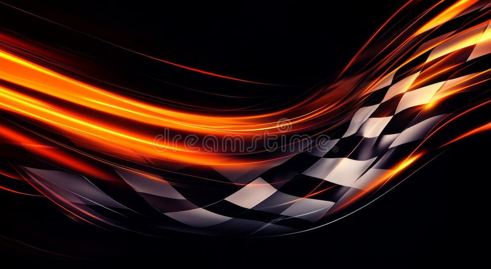 Checkered Flag Background Flames Stock Illustrations – 50 Checkered ...