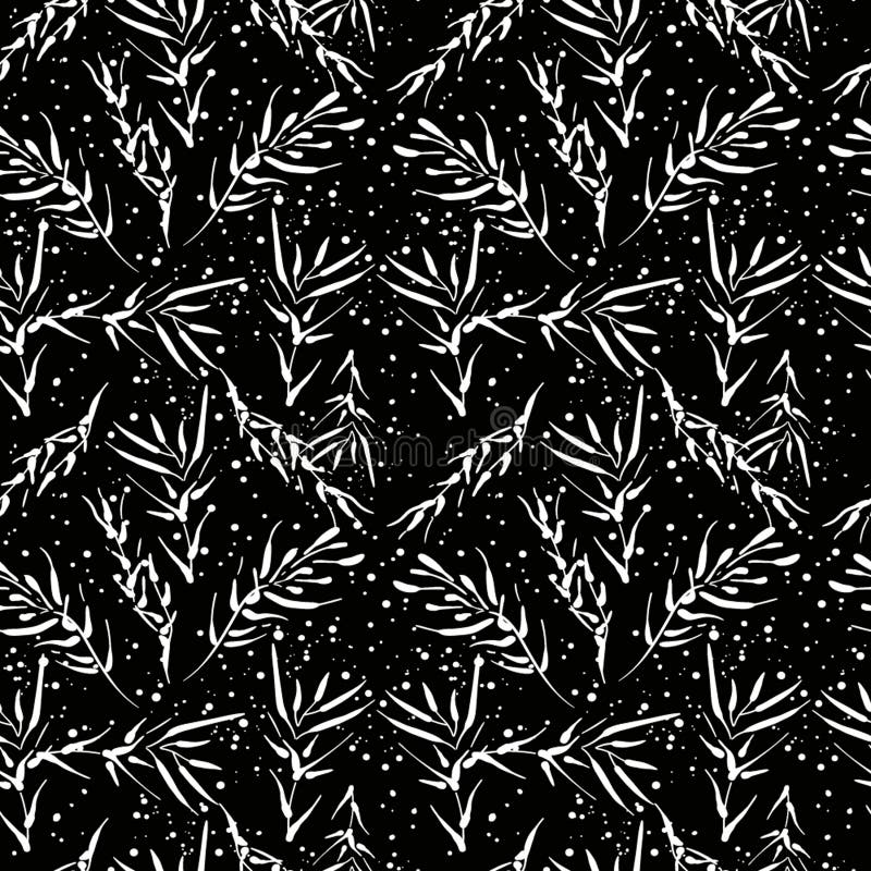 Black Background and White Elements Stock Vector - Illustration of ...