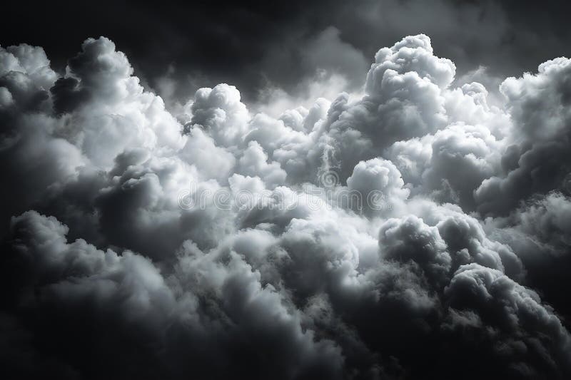 Black Background with White Smoke, Cloud Effect, Low Saturation, Soft ...