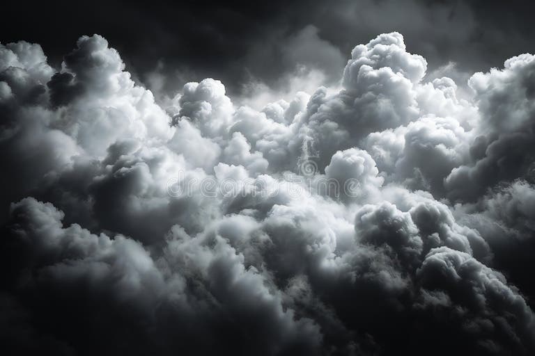 Black Background with White Smoke, Cloud Effect, Low Saturation, Soft ...