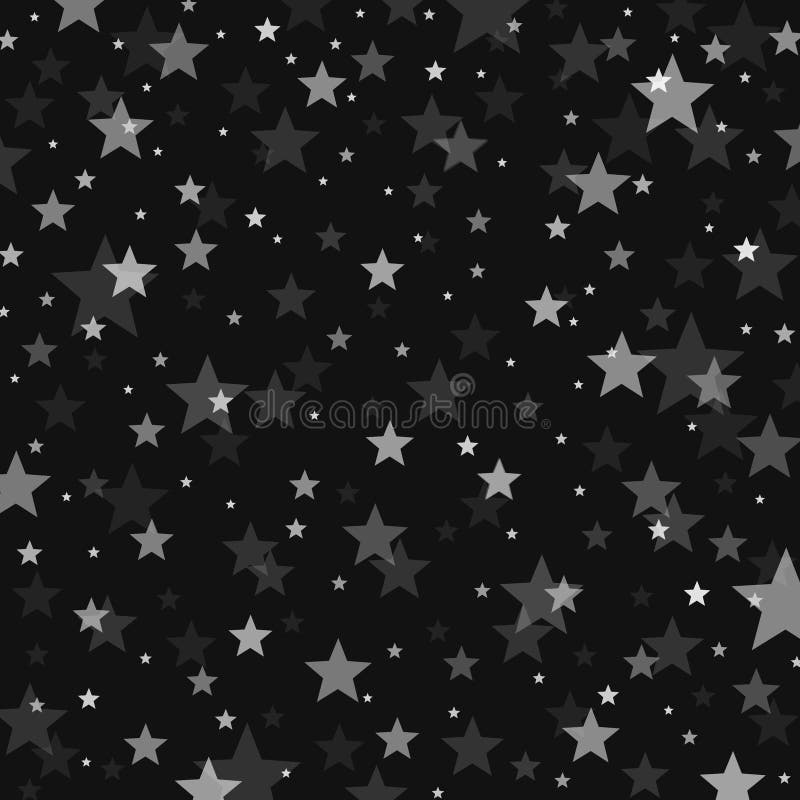 BCW White Stars on Black #2 Stock Illustration - Illustration of pocus ...