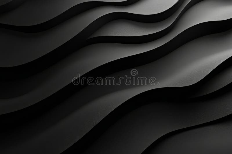 A Black Background with Wide, Curving Lines that Cast Elongated, Soft ...