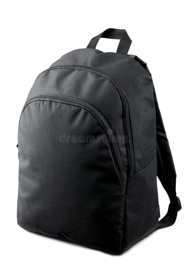 Black Backpack with Handle stock image. Image of full - 72518425