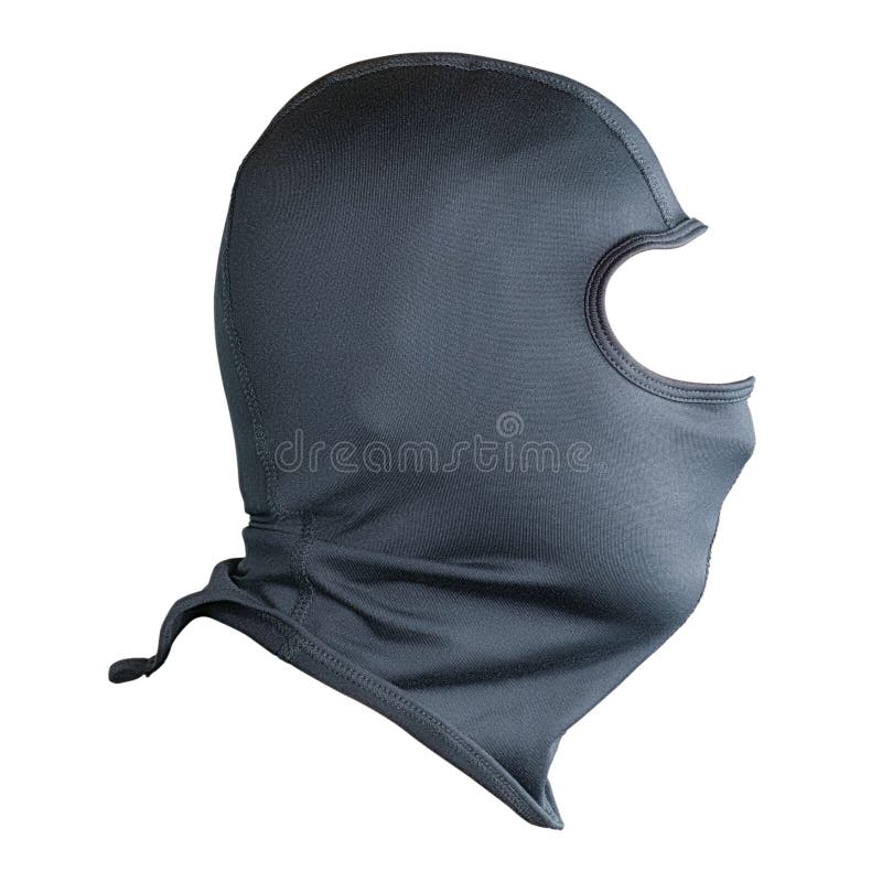 Black Balaclava Side View Isolated with Clipping Path Stock Image ...