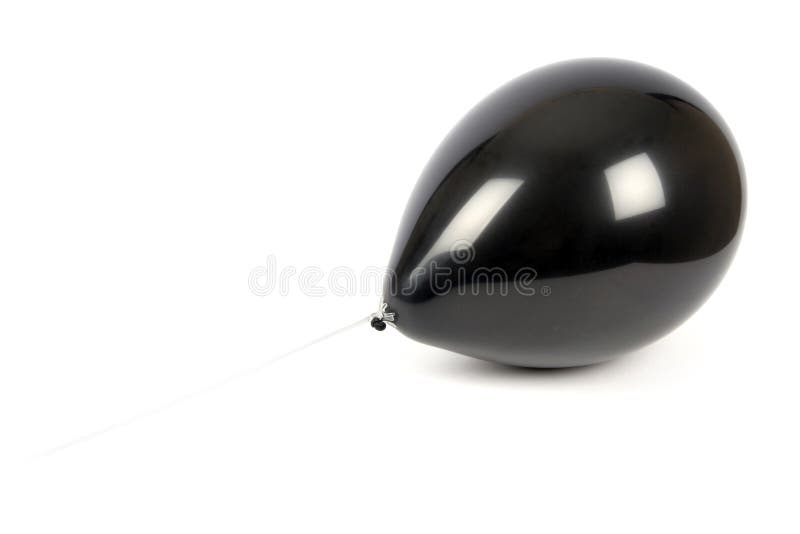 Black balloon stock photo. Image of decoration, white - 2182226