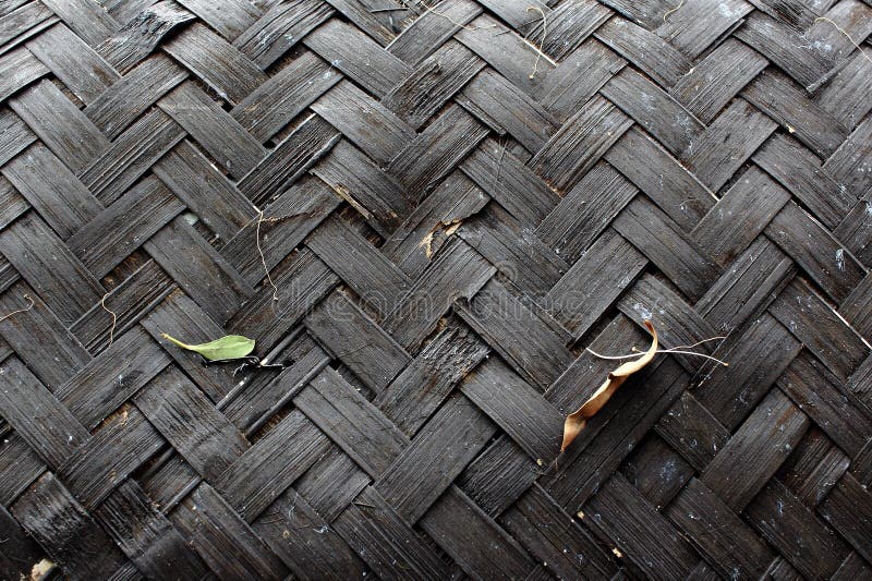 Black Bamboo Weaving Pattern Stock Image - Image of craft, black: 66710785