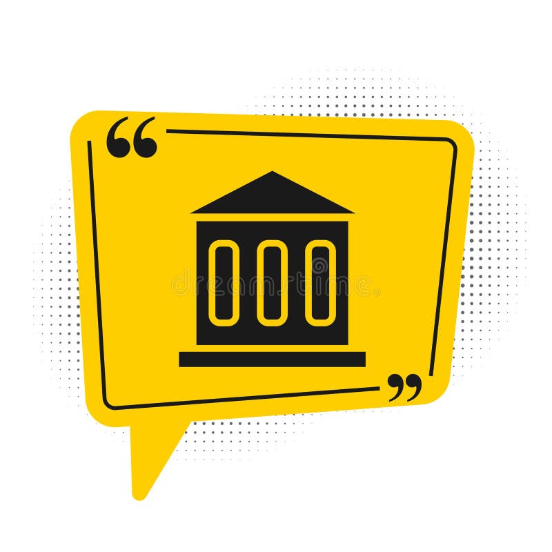 Black Bank Building Icon, Bank Building Logo Stock Vector ...