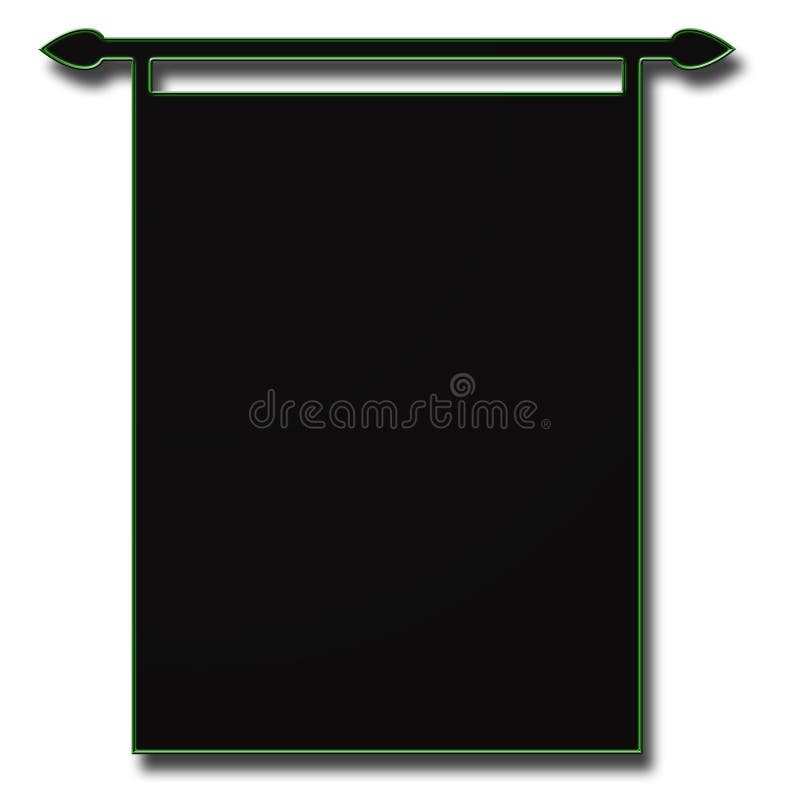 Black Banner Abstract stock illustration. Illustration of background ...
