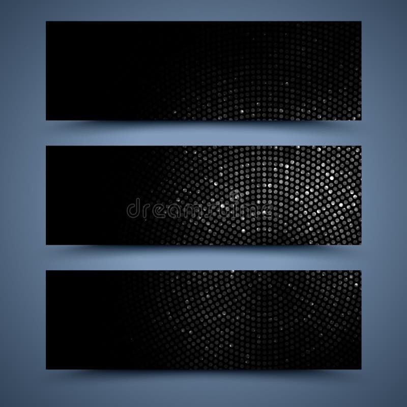 Black Banners Templates. Abstract Backgrounds Stock Vector ...