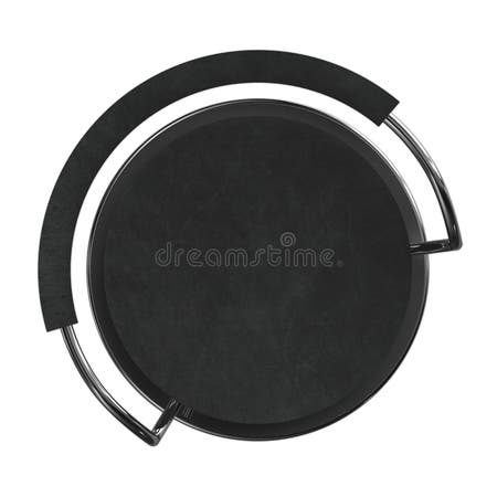 Black bar stool top view stock illustration. Illustration of view ...