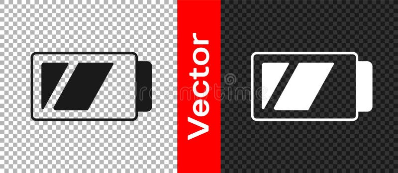 Black Battery for Camera Icon Isolated on Transparent Background ...