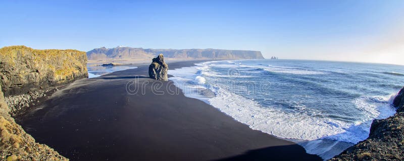 Black Beach Vik stock photo. Image of iceland, coast - 76588346
