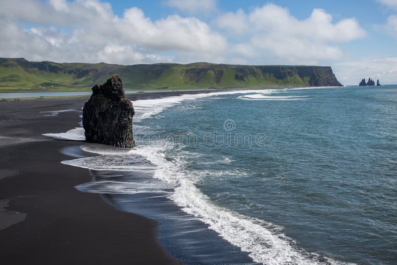 Black Beach, Vik, Iceland stock photo. Image of eyjafjallajapara ...