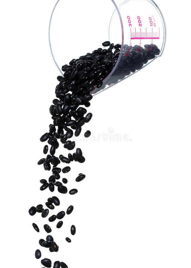 Black Bean Fall, Black Grain Beans Explode Abstract Cloud Fly from ...