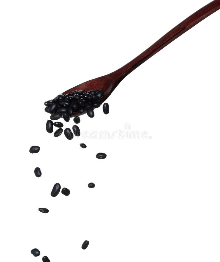 Black Bean Fall, Black Grain Beans Explode Abstract Cloud Fly from ...