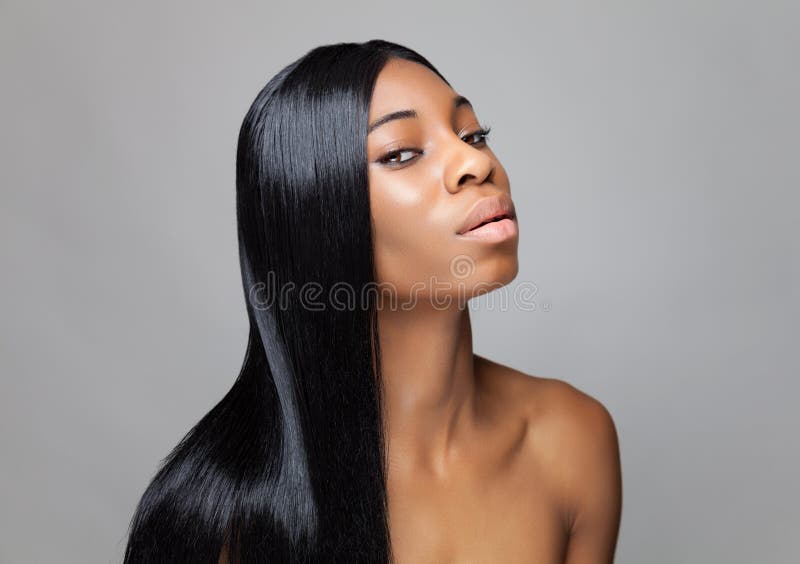 Beauty With Long Straight Hair Stock Image Image Of Long Female