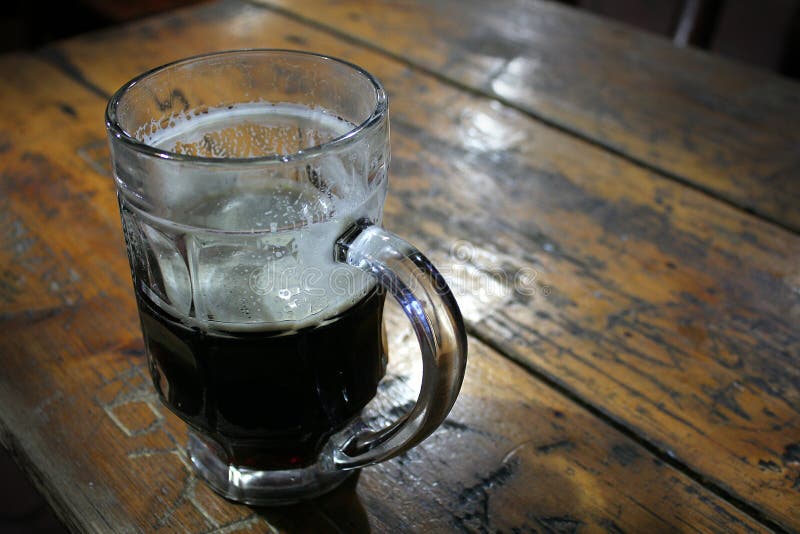 Black beer stock photo. Image of booze, cafe, barley - 11596720