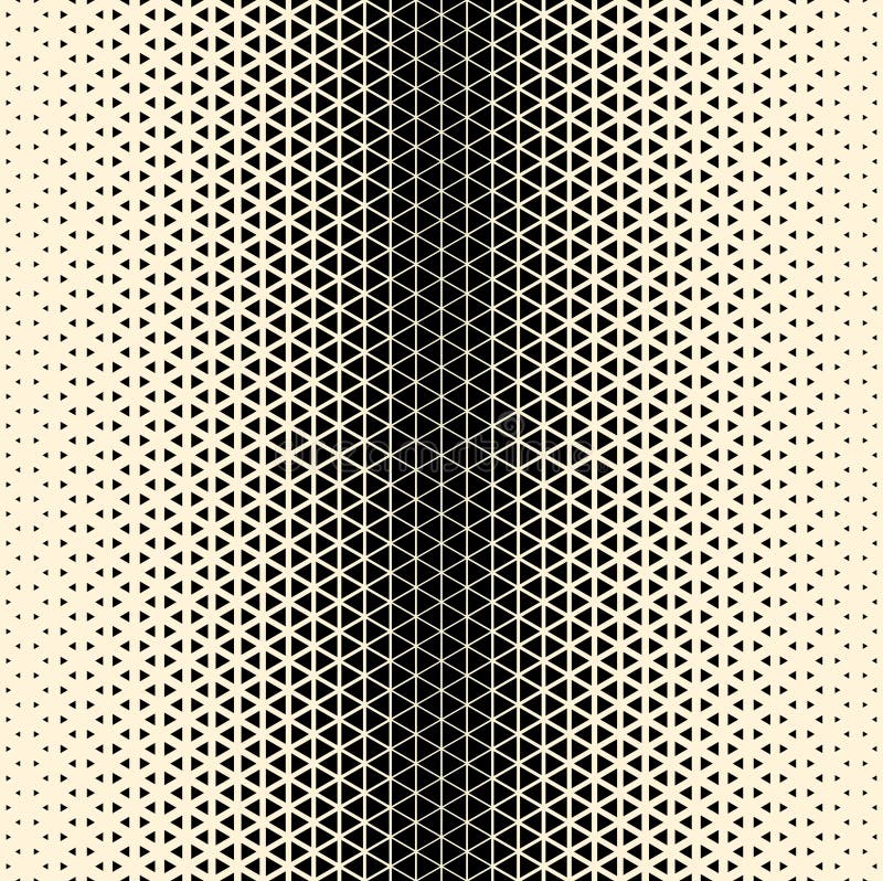 Black Beige Halftone Triangles Pattern. Abstract Geometric Gradient Background. Vector ...