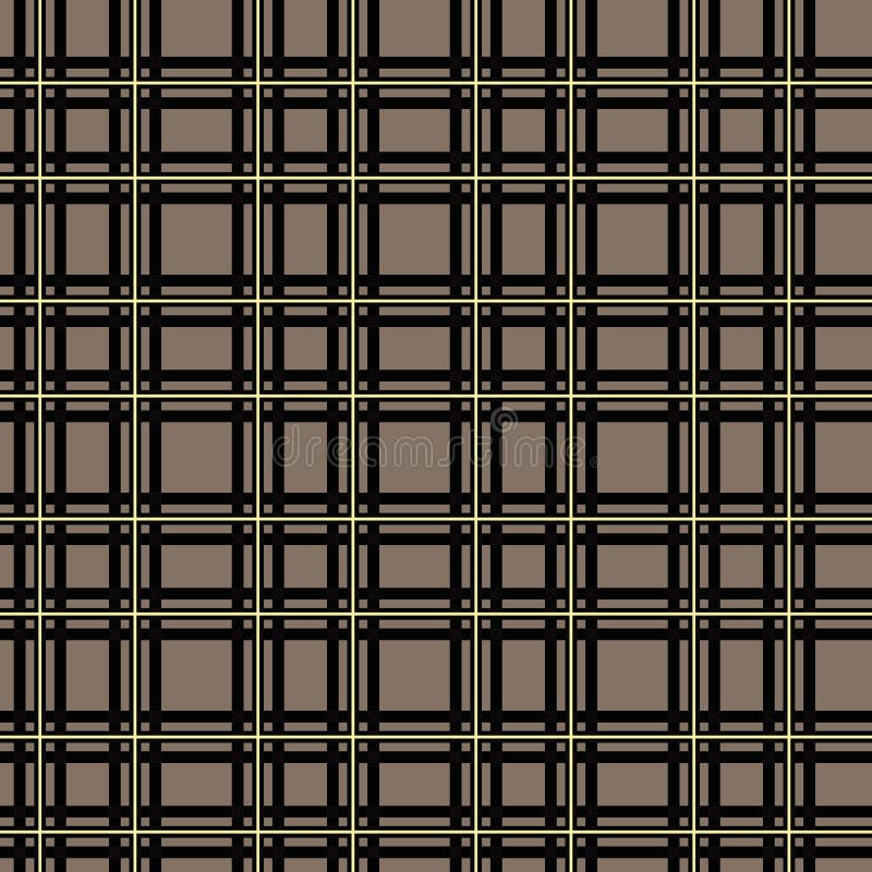 Black and Beige Tartan Plaid. Seamless Scottish Woven Pattern Stock ...