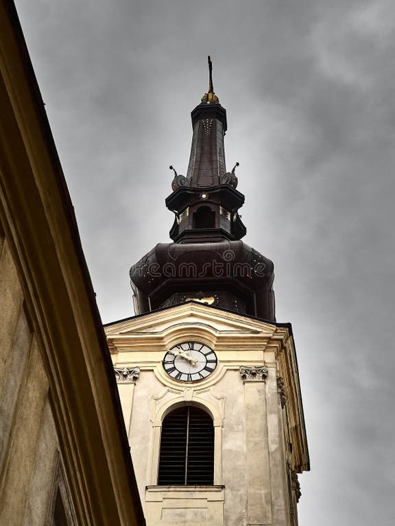 A Black Bell Tower in Vienna Stock Photo - Image of building, ancient ...