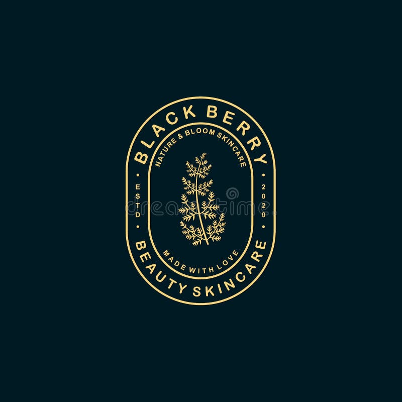 Black Berry Premium Logo Design Stock Illustration - Illustration of ...