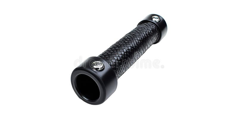 Black Bicycle Handlebar Grip with Textured Surface. Enhanced Comfort ...